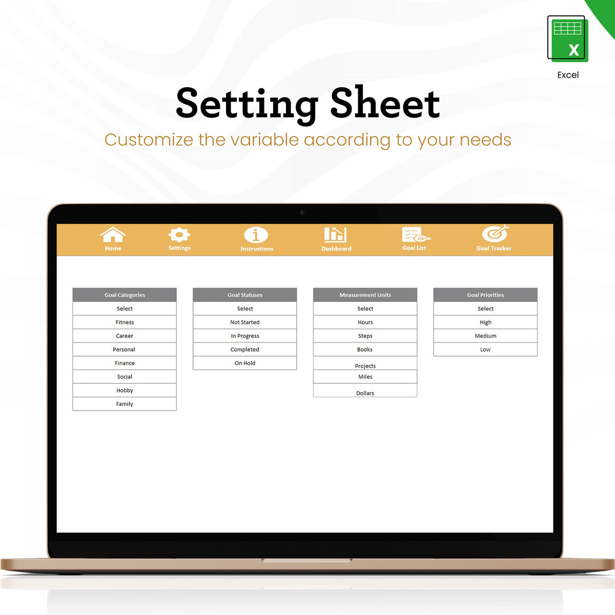 Goal Tracker – The Pro Sheets